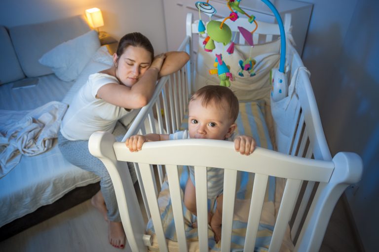 Baby Awake in a Crib but Not Crying